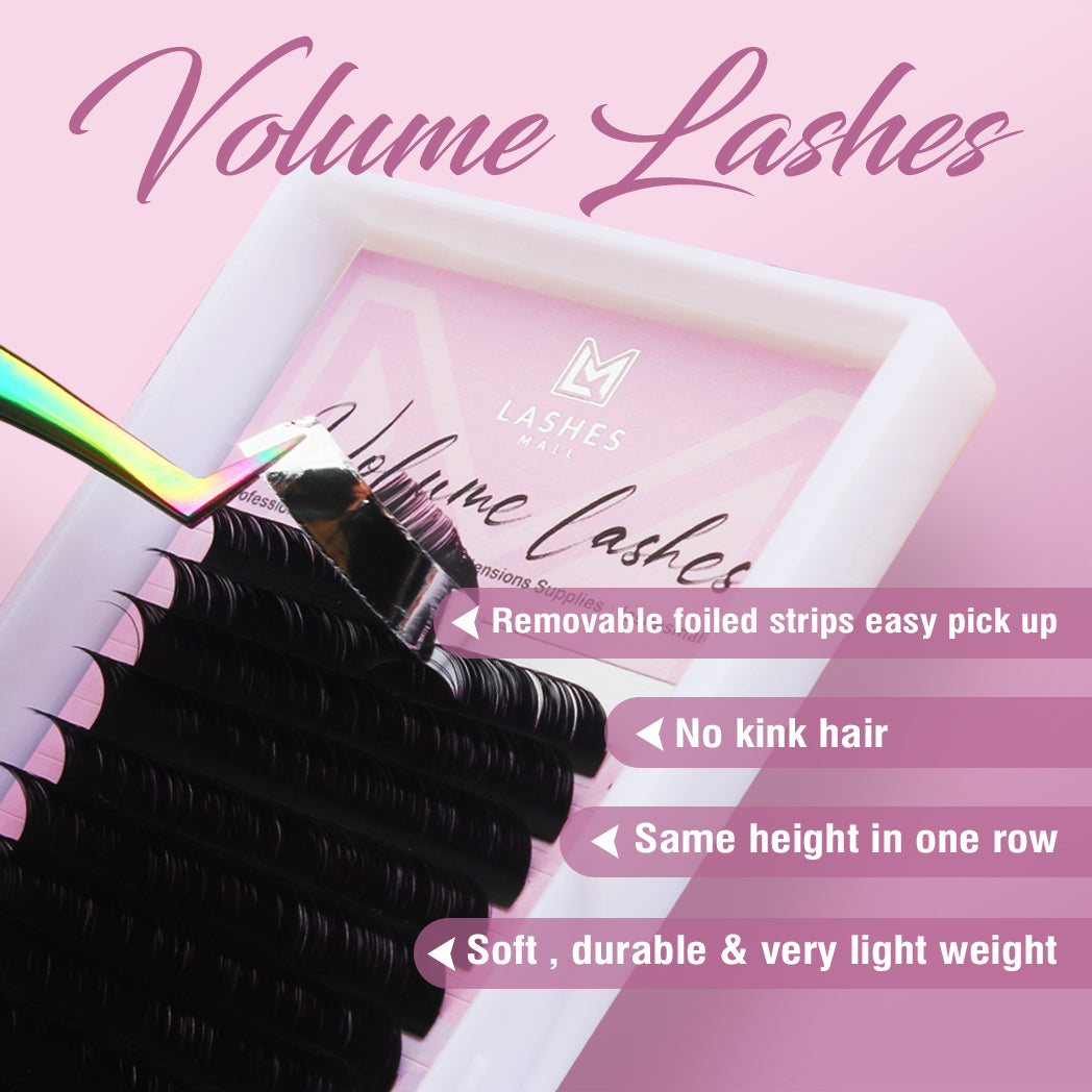 Russian Volume Lashes 0.05 Thickness Mixed Tray Eyelash Extensions ...